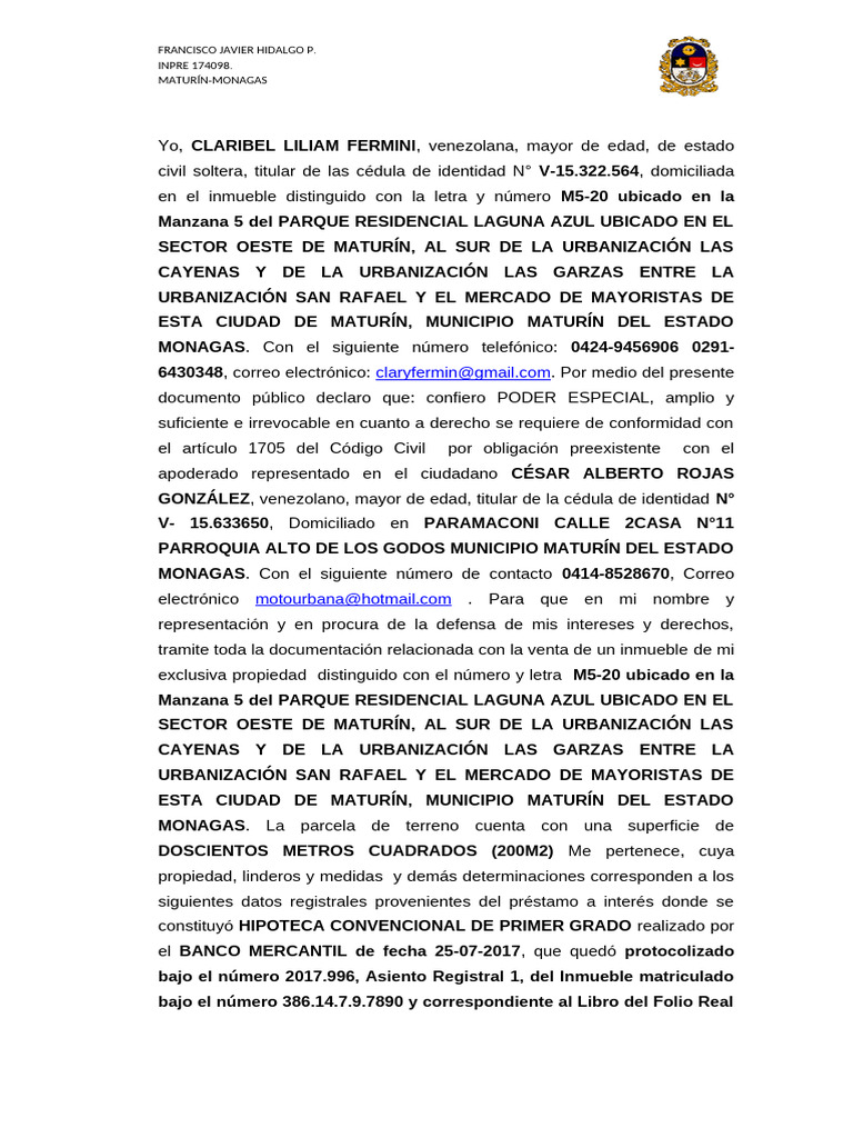 PODER MODIFICADO | PDF