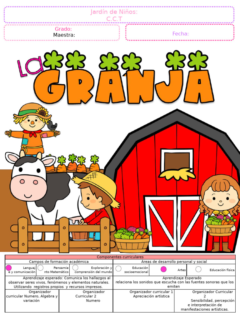 PLAN LA GRANJA (1) | PDF | Salón de clases | Aprendizaje