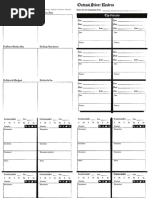 Mythic Bastionland Character Sheets | PDF
