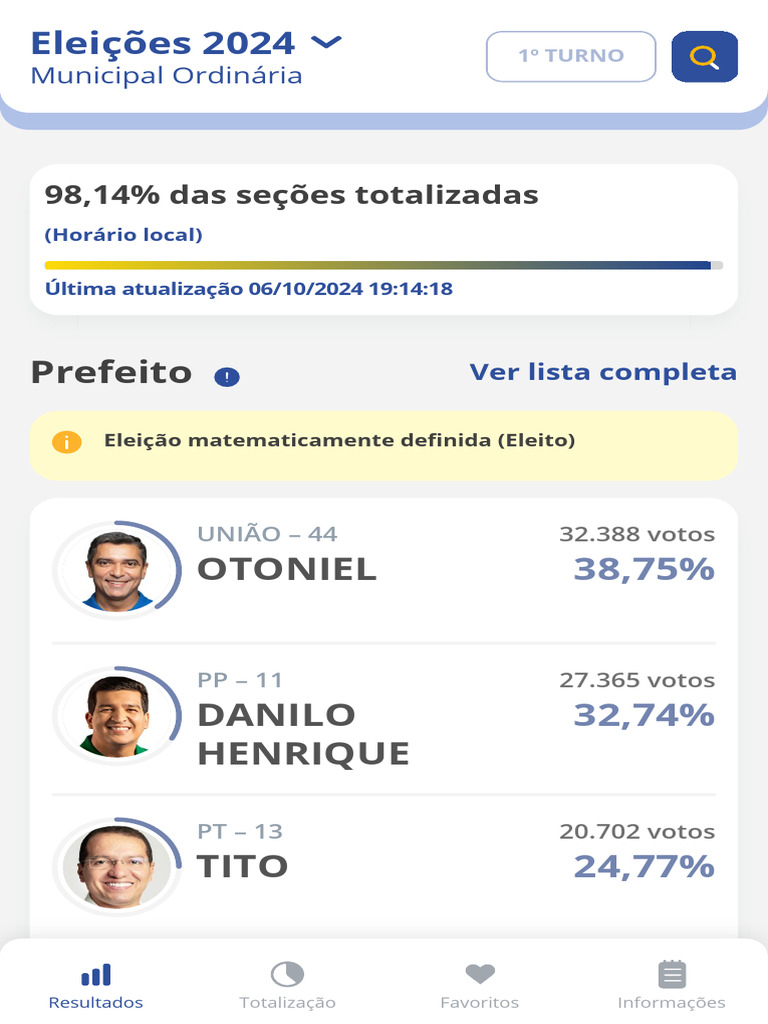 Resultados - TSE | PDF