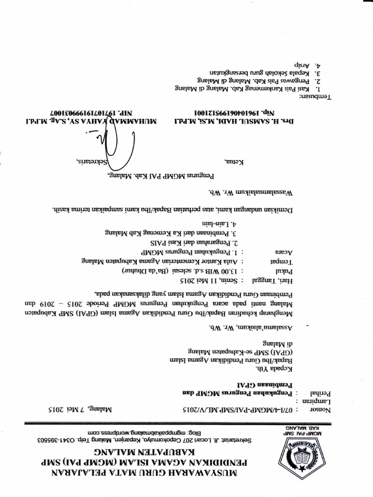 20150507 I-4 Pengukuhan dan Pembinaan GPAI utk GPAI | PDF