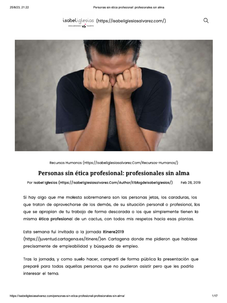 falta de etica | PDF