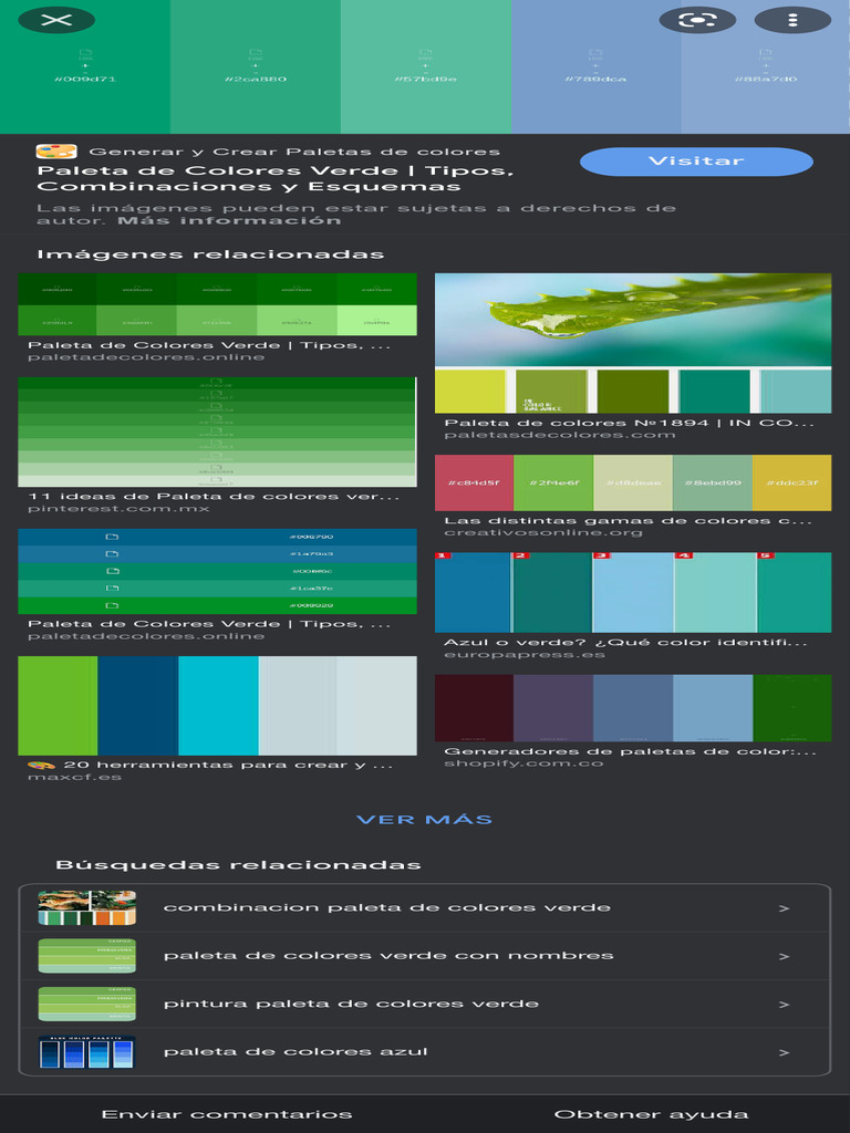 Paleta de Colores Verde: Tipos y Combinaciones | PDF