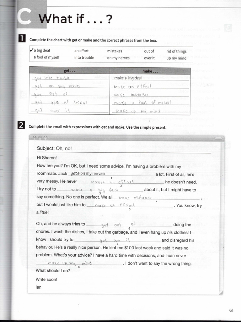 Workbook - Units 8C & 8D | PDF