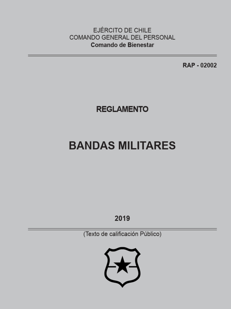 Rap - 02002 Bandas Militares 2019 | PDF | Saxofón | Instrumentos musicales
