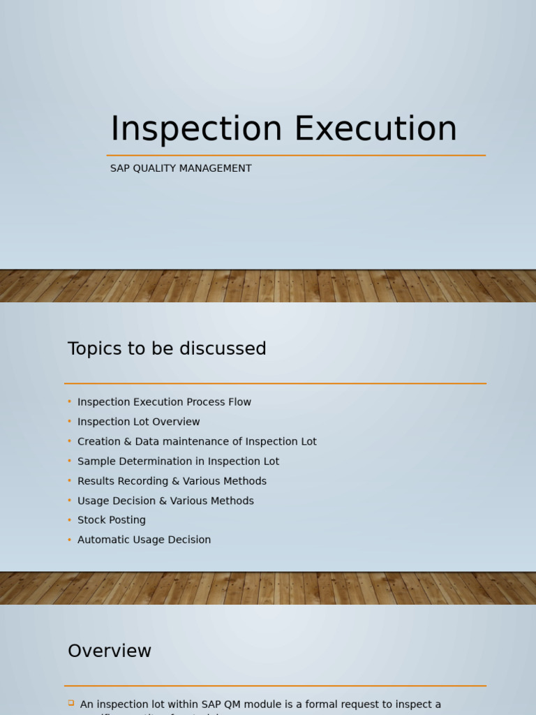 SAP QM Inspection Lot Process Guide | PDF