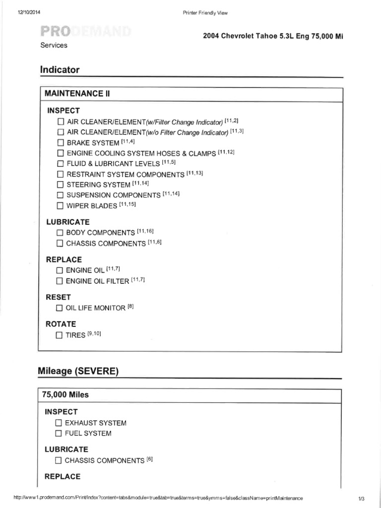 Example-Maintenance-Checklist | PDF