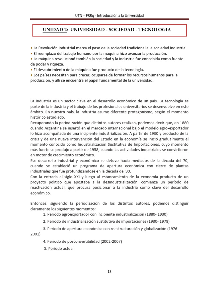 Universidad, Sociedad y Tecnología | PDF | Sociedad | Universidad
