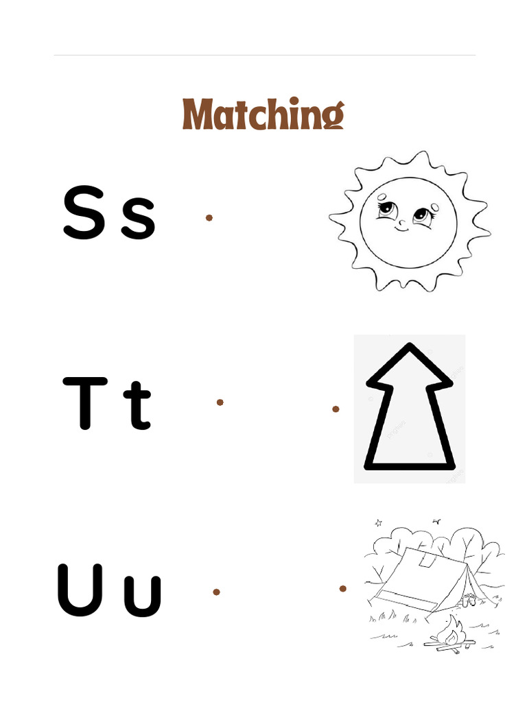 Summer Matching Worksheet in Colorful Illustrative Style | PDF
