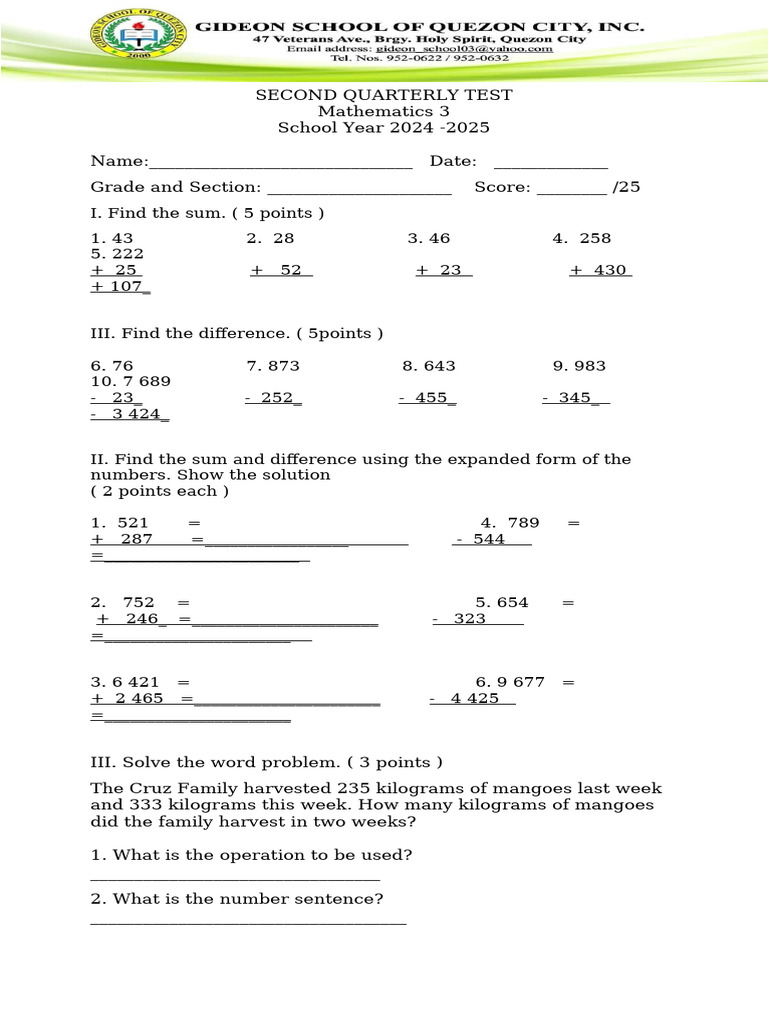 2ND Quarterly Exam | PDF