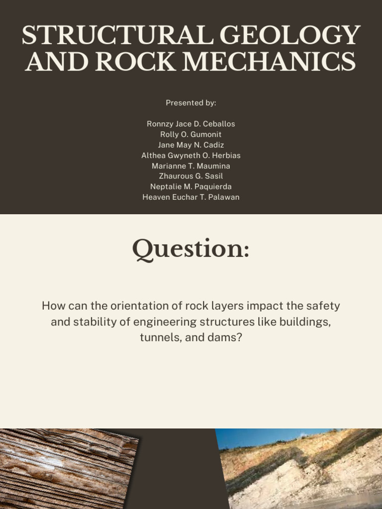 Impact of Rock Layer Orientation on Engineering | PDF | Fault (Geology ...