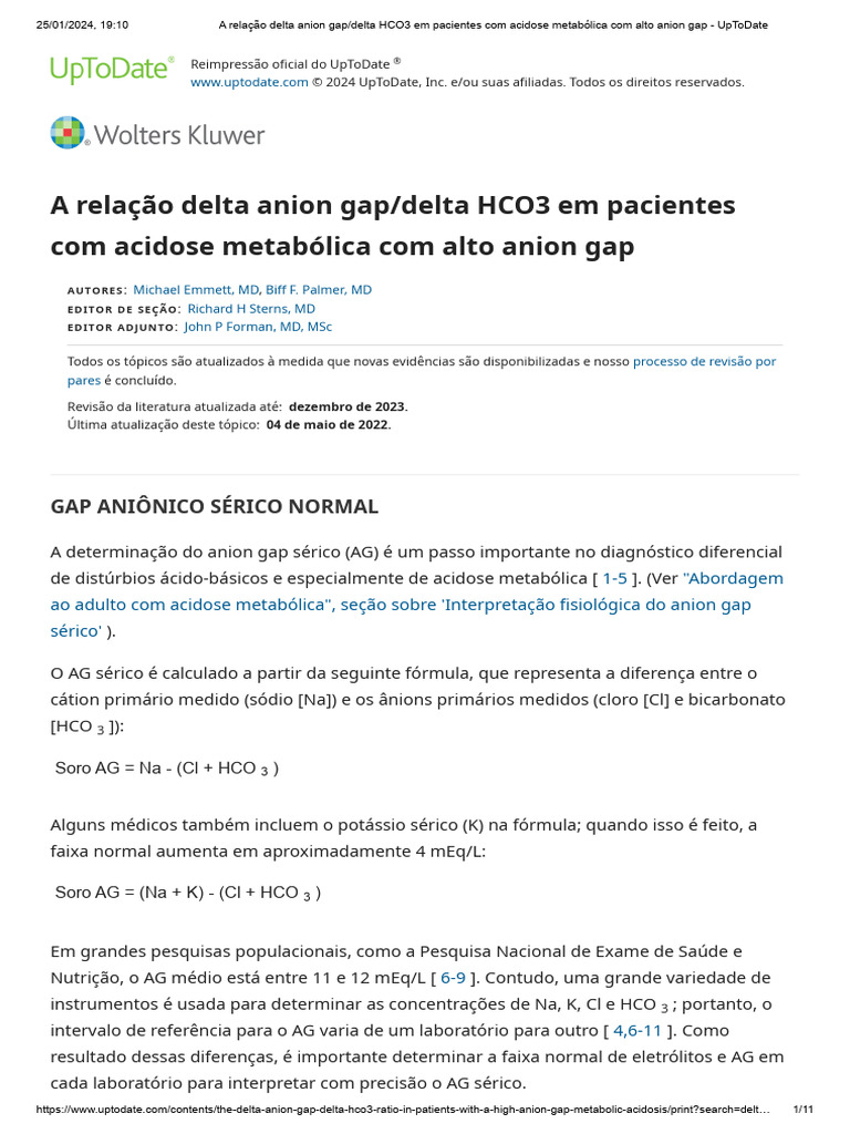 A relação delta anion gap_delta HCO3 em pacientes com acidose ...