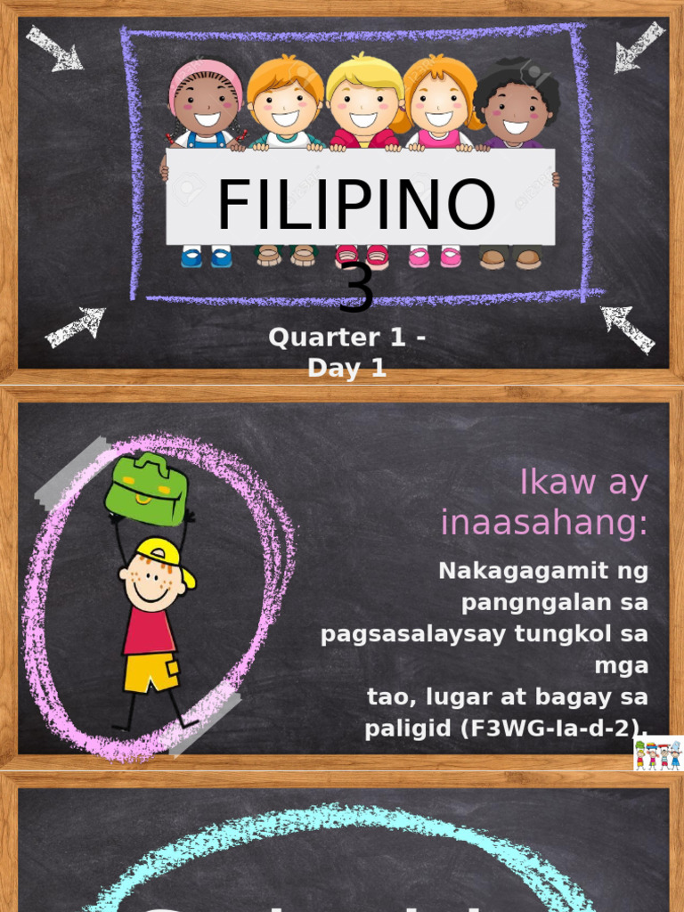Filipino 3 Q1 Day 1 | PDF