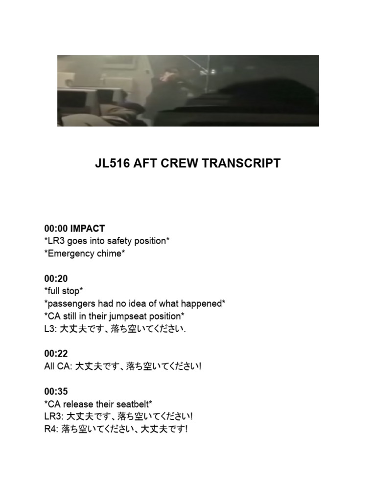 JL516 AFT CA Transcript | PDF