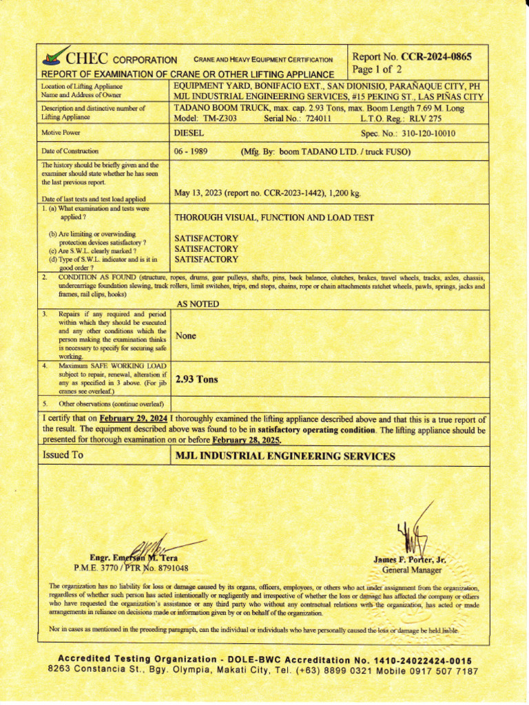Tadano Boom Truck RLV 275 | PDF | Crane (Machine) | Vehicle Technology