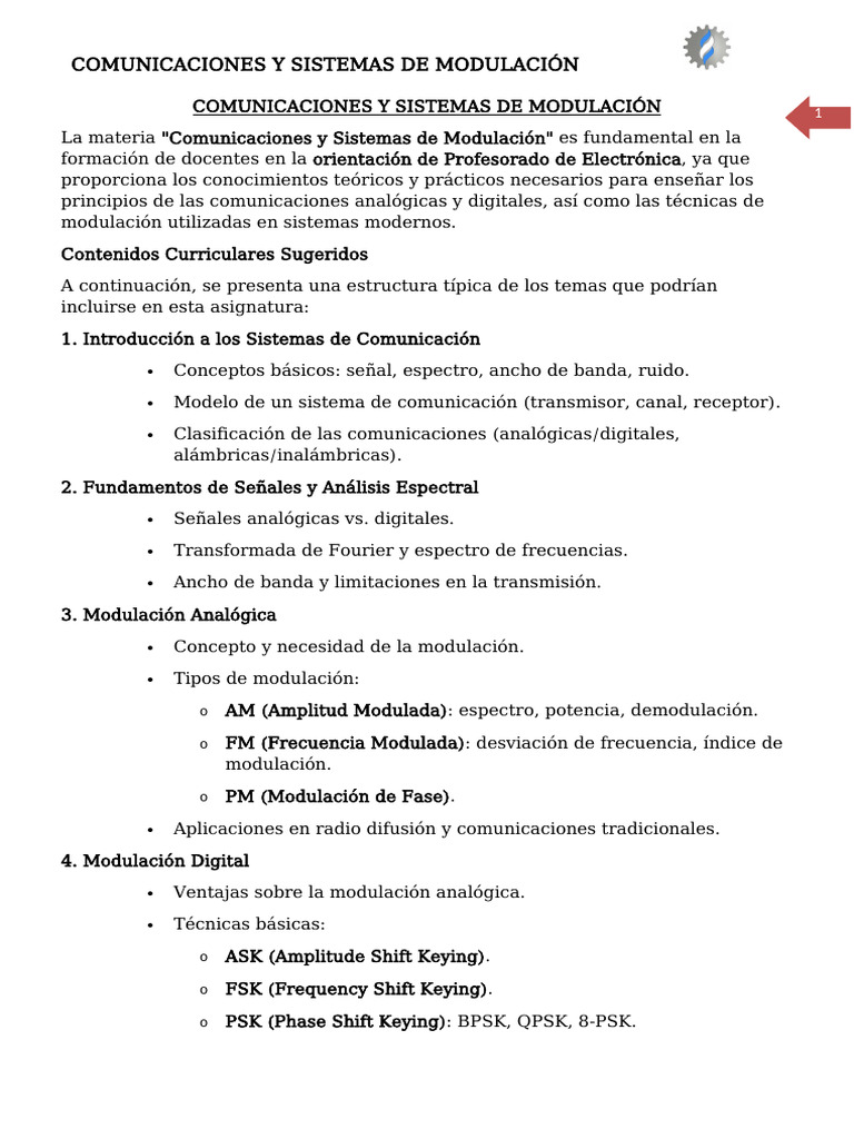 COMUNICACIONES Y SISTEMAS DE MODULACIÓN | PDF | Modulación de frecuencia | Modulación