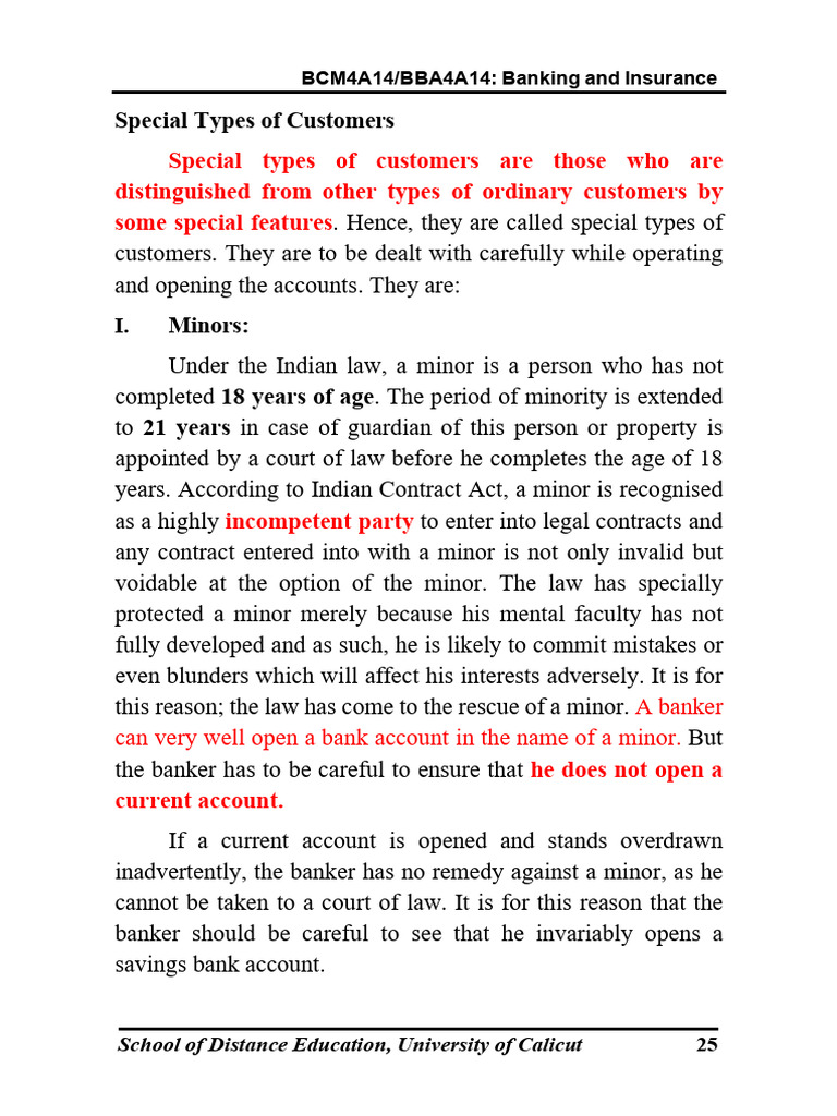 Special Types of Bank Customers | PDF | Loans | Transaction Account