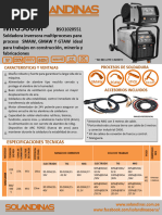 Ficha Tecnica Equipo Mig ESAB RUSTLE 300i | PDF | Soldadura | Construcción