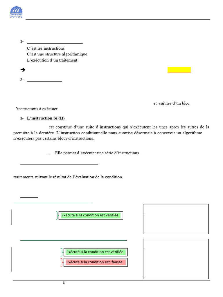 TP #3 Les Structures de Contrôle | PDF | Structure de contrôle ...