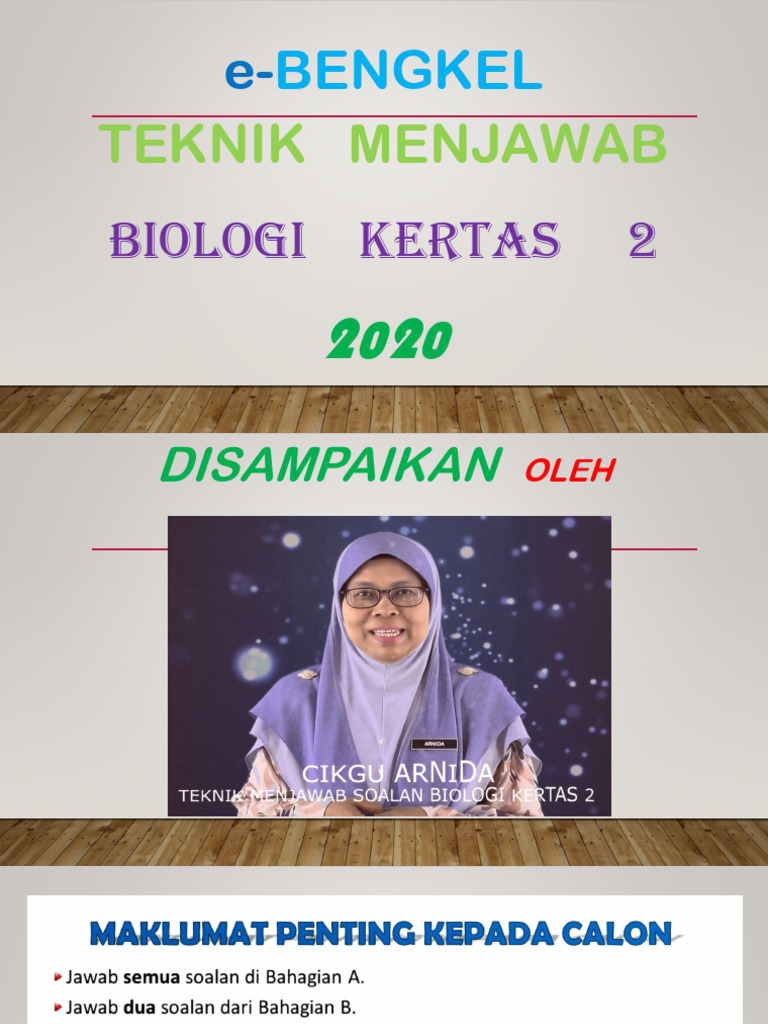 Teknik Menjawab Biologi Kertas 2 | PDF