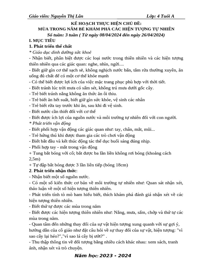 CHỦ ĐỀ NƯỚC VÀ HTTN | PDF