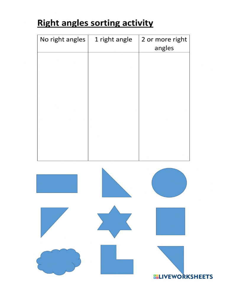 Angles Homework Live Worksheet | PDF