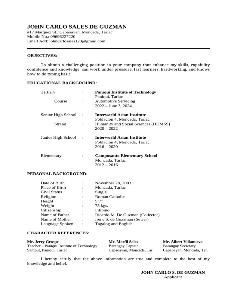 John Carlo S. de Guzman | PDF