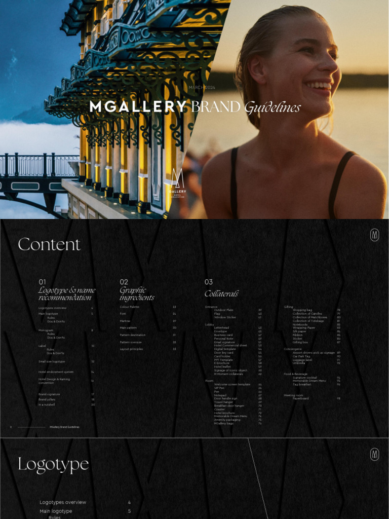 MGallery Brand Identity Guidelines | PDF | Typefaces | Page Layout