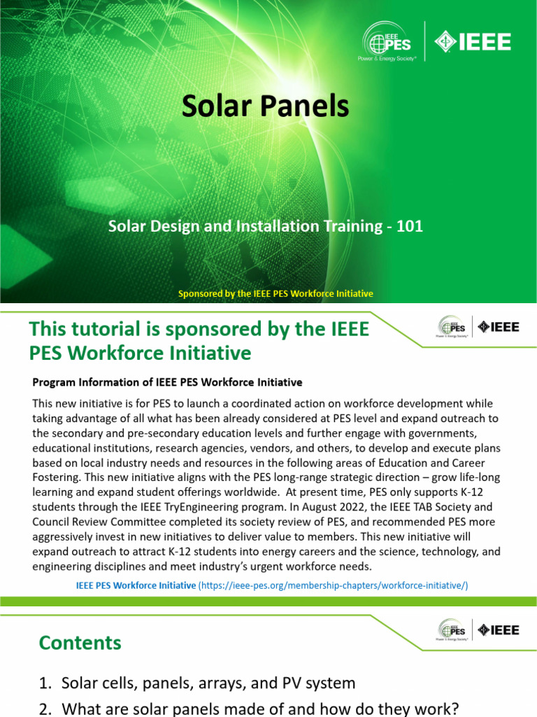 Pes Ed Web Sdit1013 113023 SLD | PDF | Photovoltaic System | Solar Panel