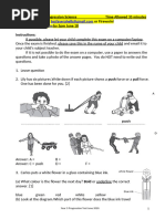 Cambridge Primary Science Stage 3 Paper 1 | PDF