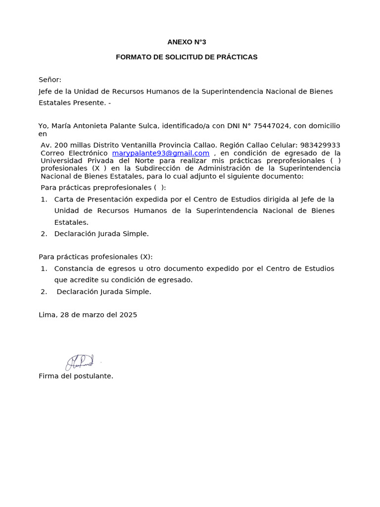 anexo-n03-formato-de-solicitud-de-practicas-2024-11-08_-1731093273 | PDF