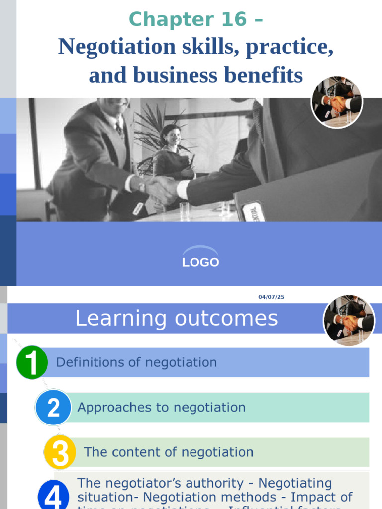 Lesson 7 Negotiation Skills - Practice - and Business Benefits | PDF ...