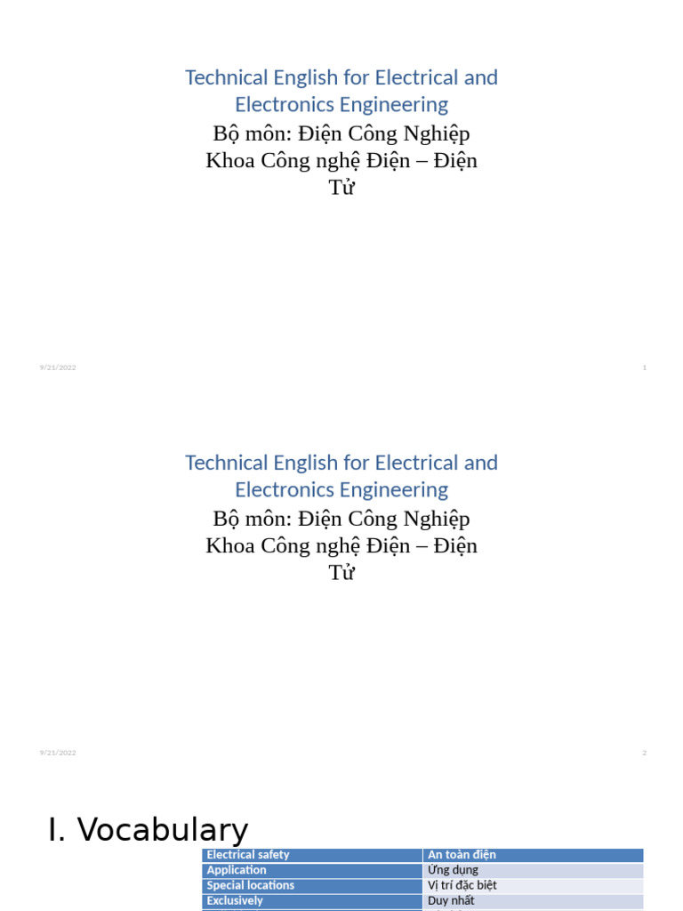 English For Electrical | PDF