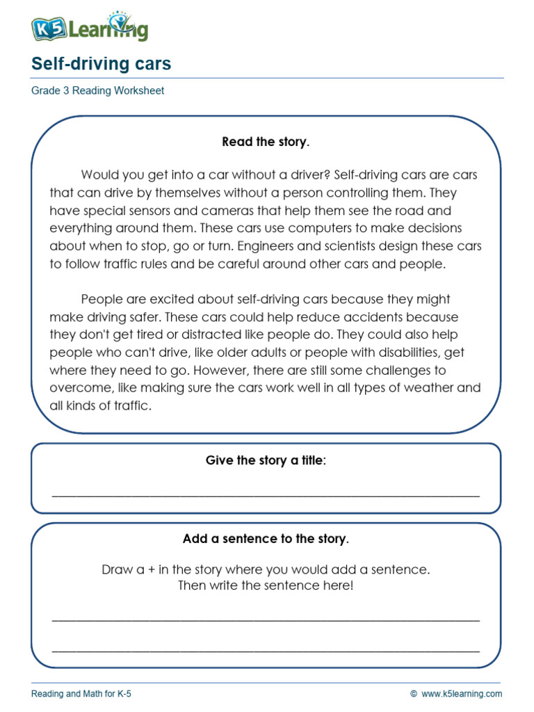 Comprehension Practice Worksheet4 | PDF | Motor Vehicle | Vehicles