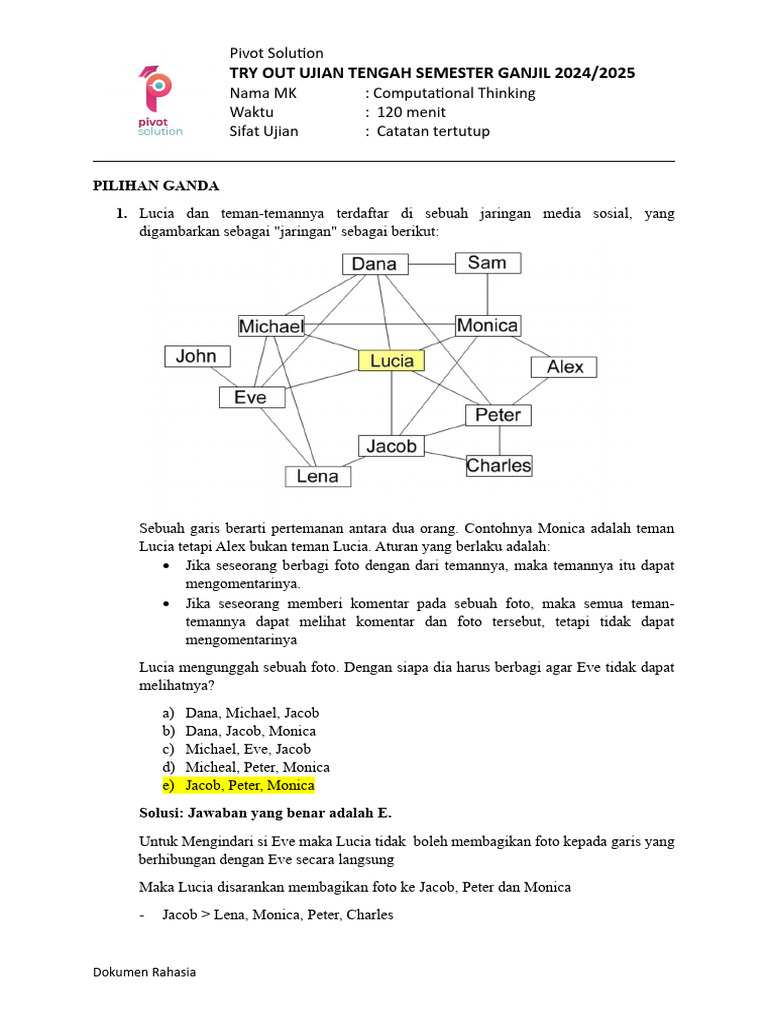 Pembahasan CT UTS 2024 | PDF