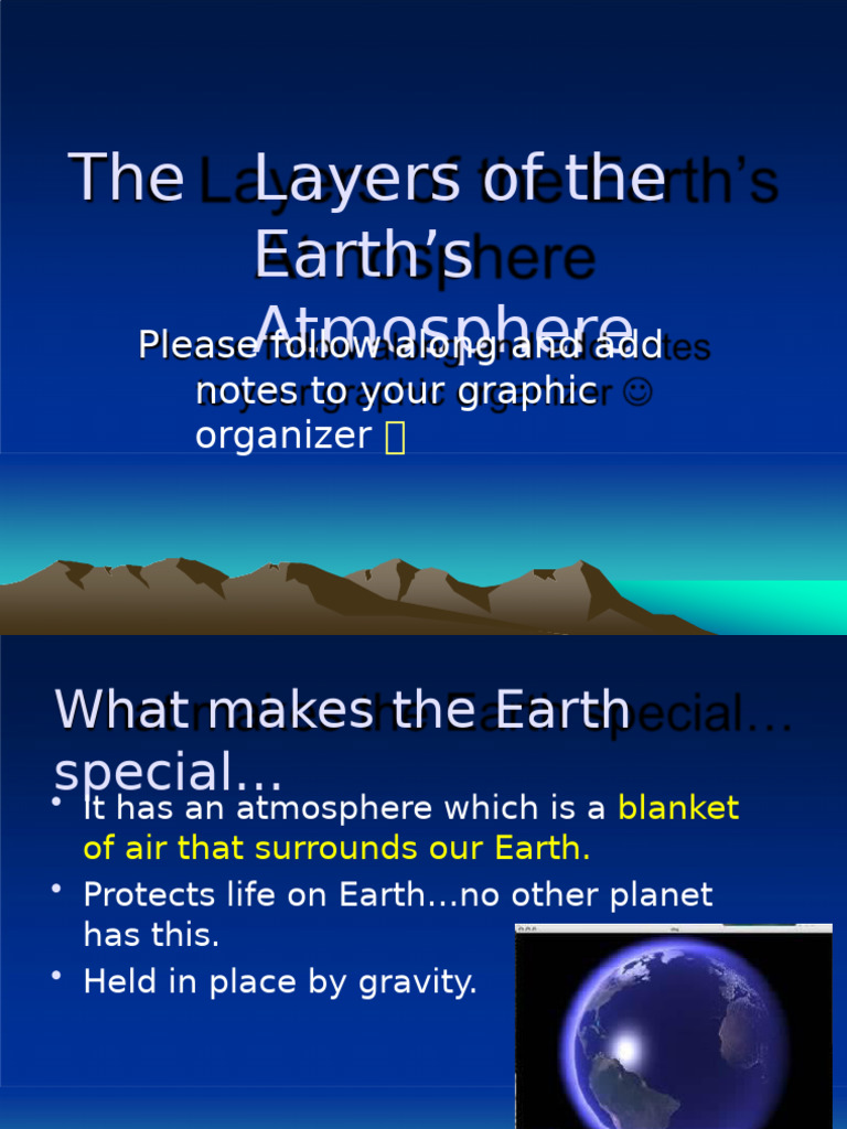 Layers of The Atmosphere Power Point PDF | PDF | Atmosphere Of Earth ...