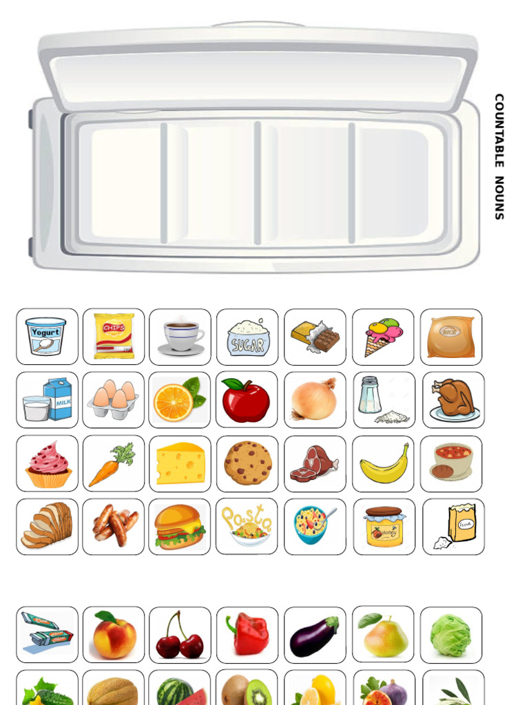 Sorting Countable and Uncountable Nouns | PDF