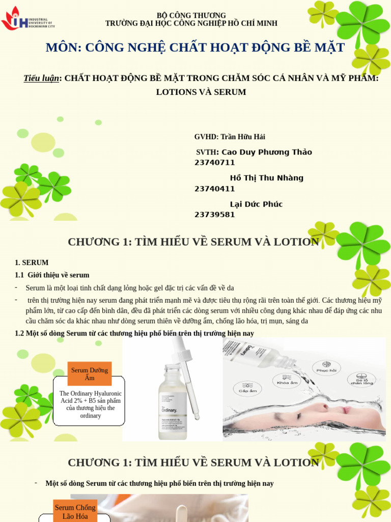 Sẻum Và Lotion | PDF