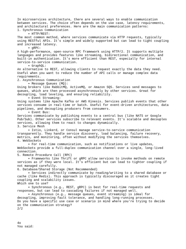 Microservices Comunication | PDF | Computing | Computer Programming