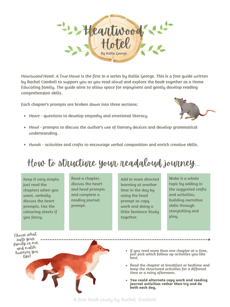 Heartwood Hotel Book Study 1-16 | PDF