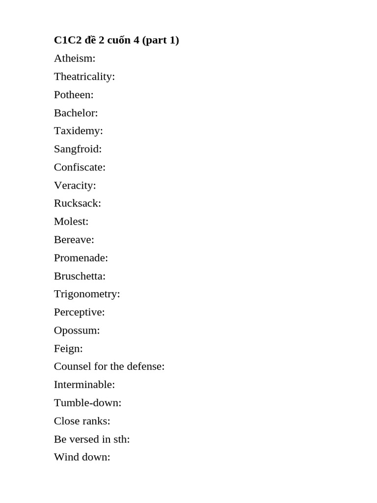 C1C2 Đề 2 Cuốn 4 (Part 1) | PDF