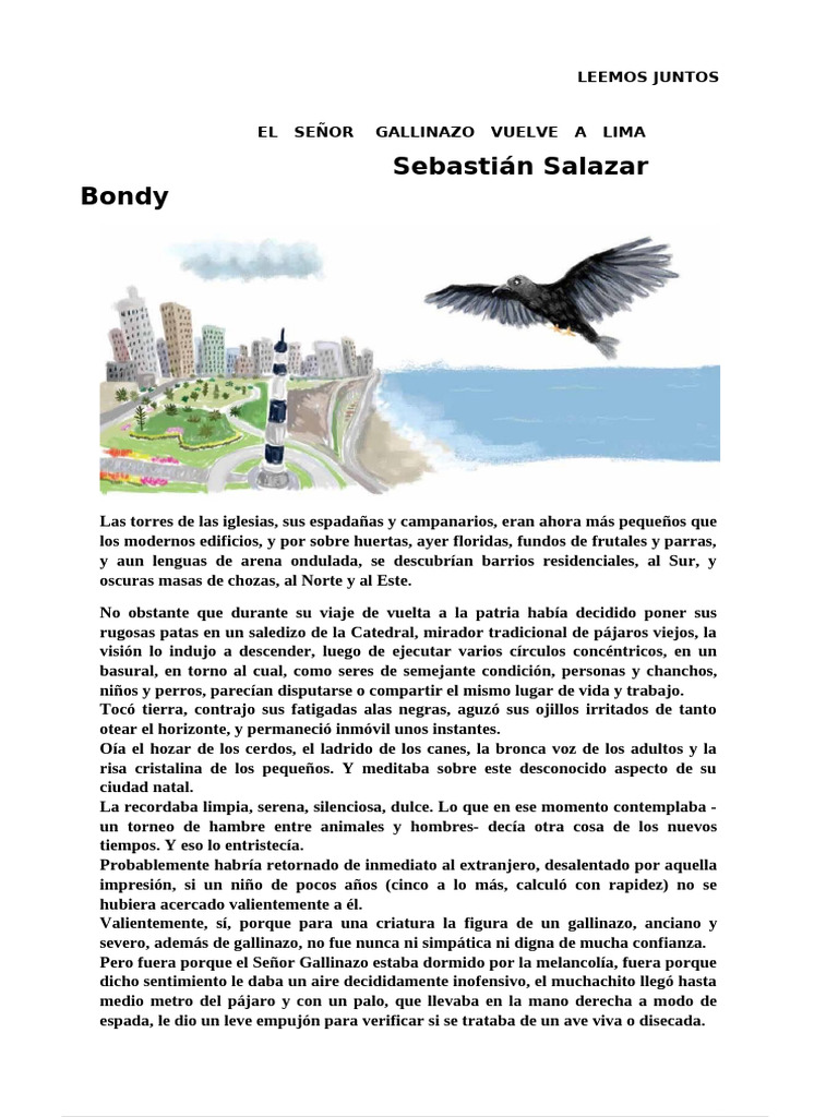 El Señor Gallinazo Vuelve Lima | PDF