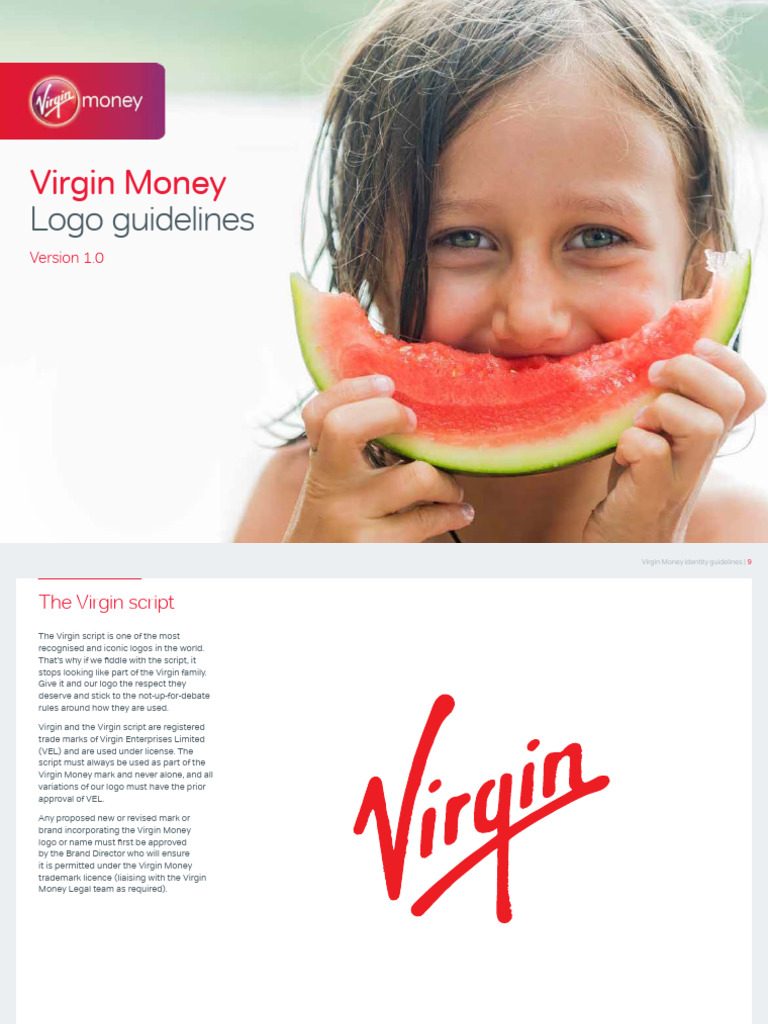 Virgin Money Logo Guidelines | PDF | Logos | Design