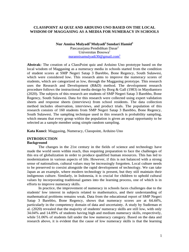 Maggasing-Based Numeracy Quiz Tool | PDF | Artificial Intelligence ...