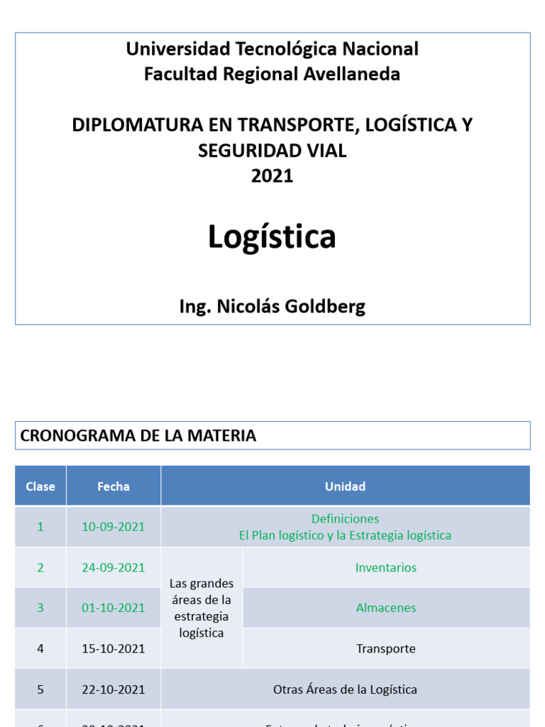 Material Logística - con ejercicios_Clase 4.pptx | PDF | Transporte | Barcaza