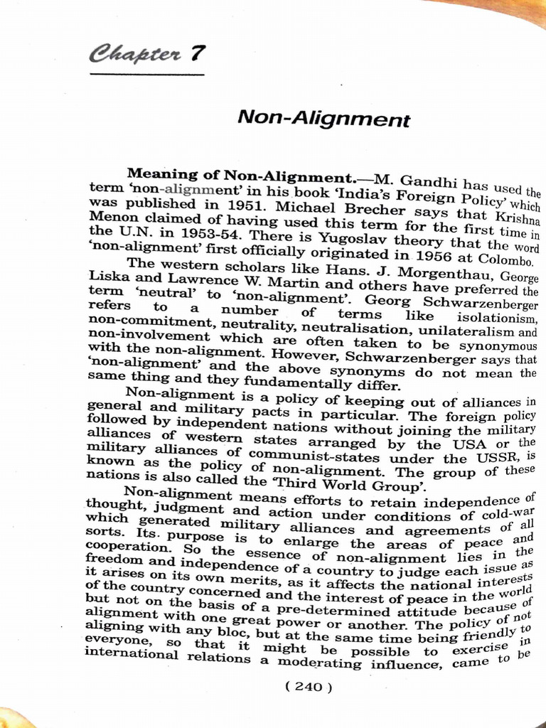 4. Non-Alignment Movement | PDF | Non Aligned Movement | Pol Pot
