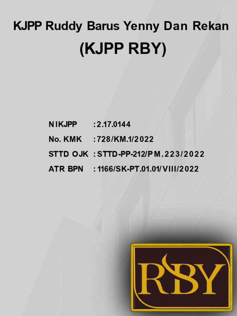 KJPP RBY: Profil dan Layanan Utama | PDF