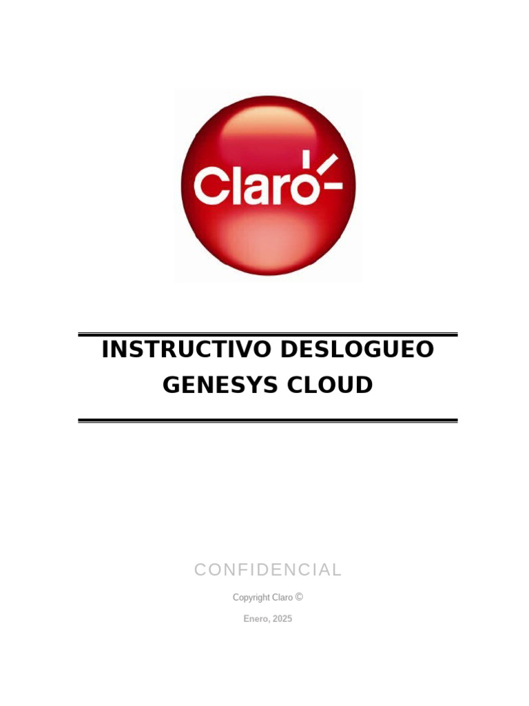 Instructivo Deslogueo Genesys | PDF