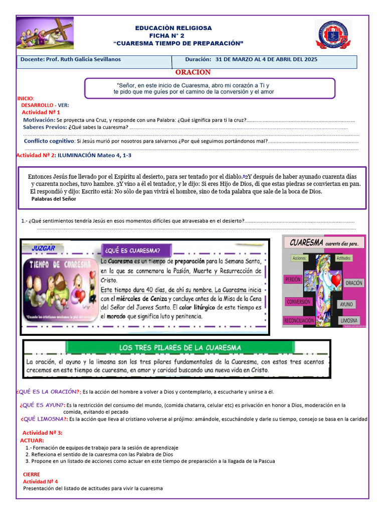 Ficha #2 - 1 - Unidad 2025 | PDF