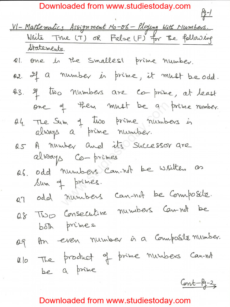 Playingwithnumbers 6 | PDF